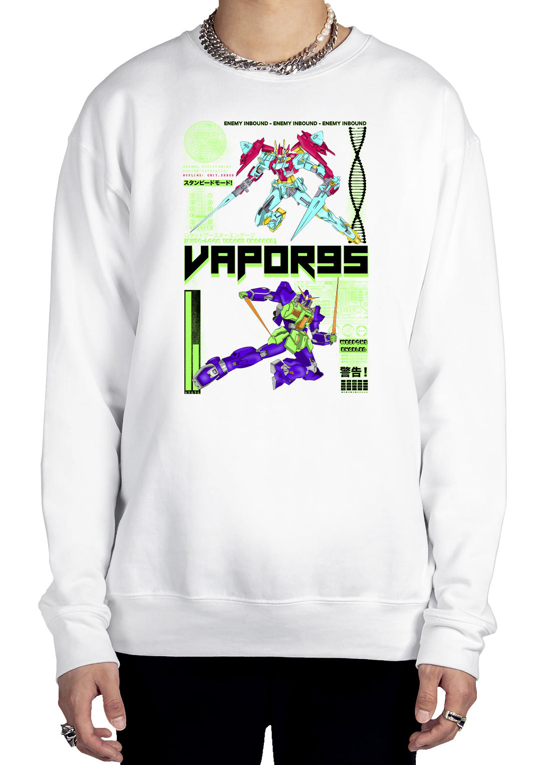 Vaporwave & Aesthetic Clothing | Mech Suit Sweatshirt – Vapor95