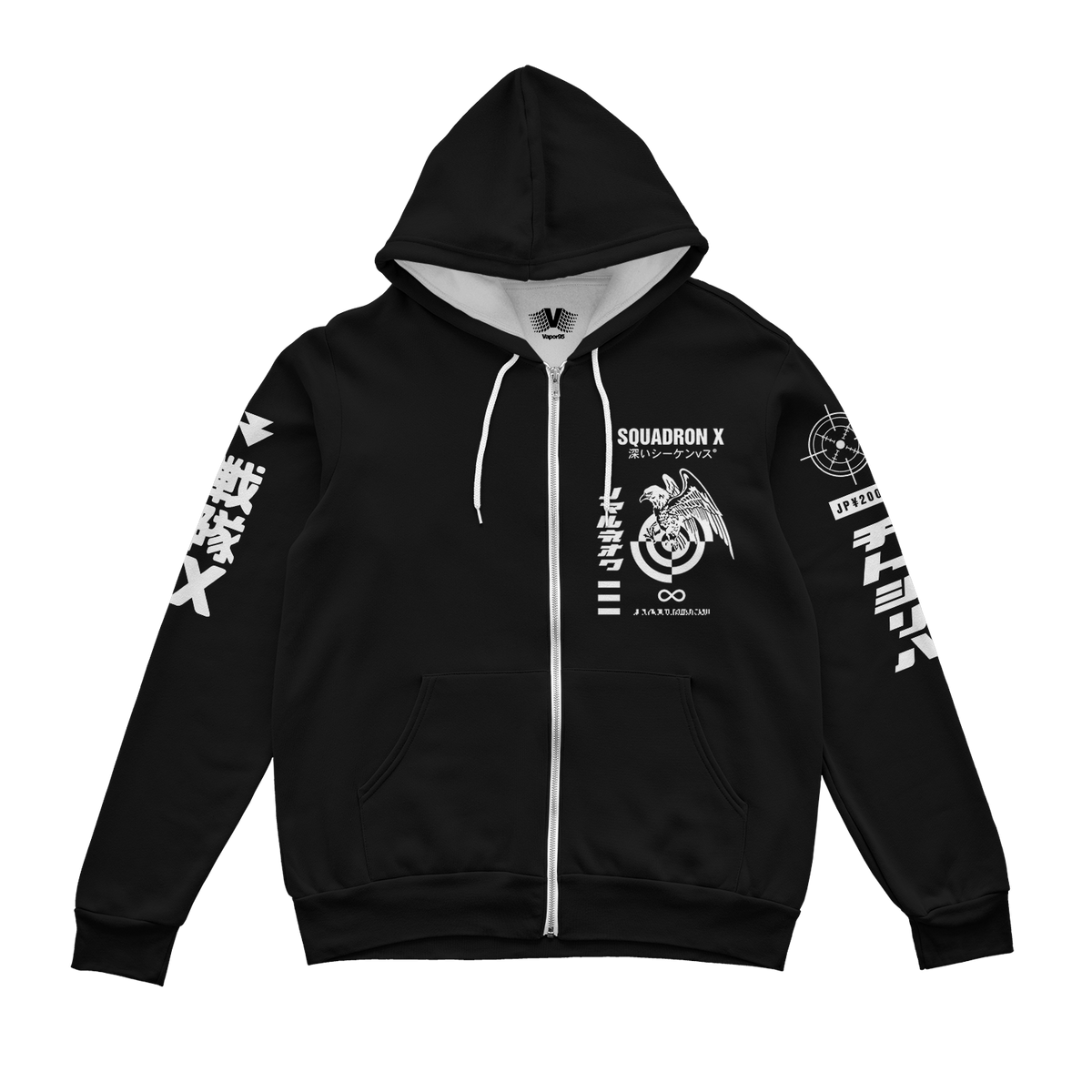 Vaporwave & Aesthetic Clothing | Squadron X Zip Up Hoodie – Vapor95