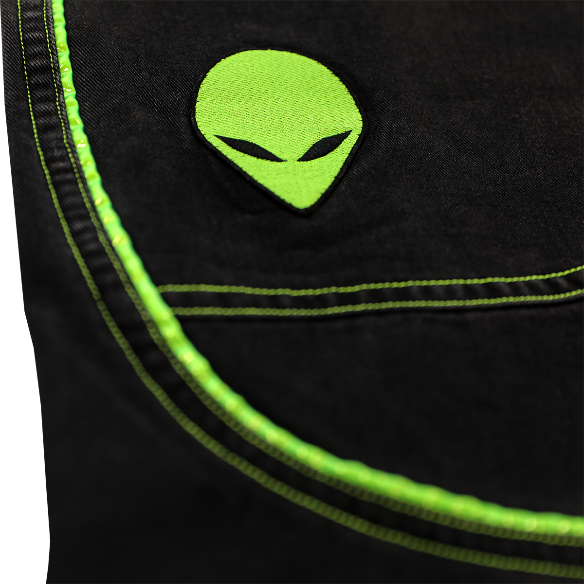 Abducted Wide Leg Denim Jeans – Vapor95