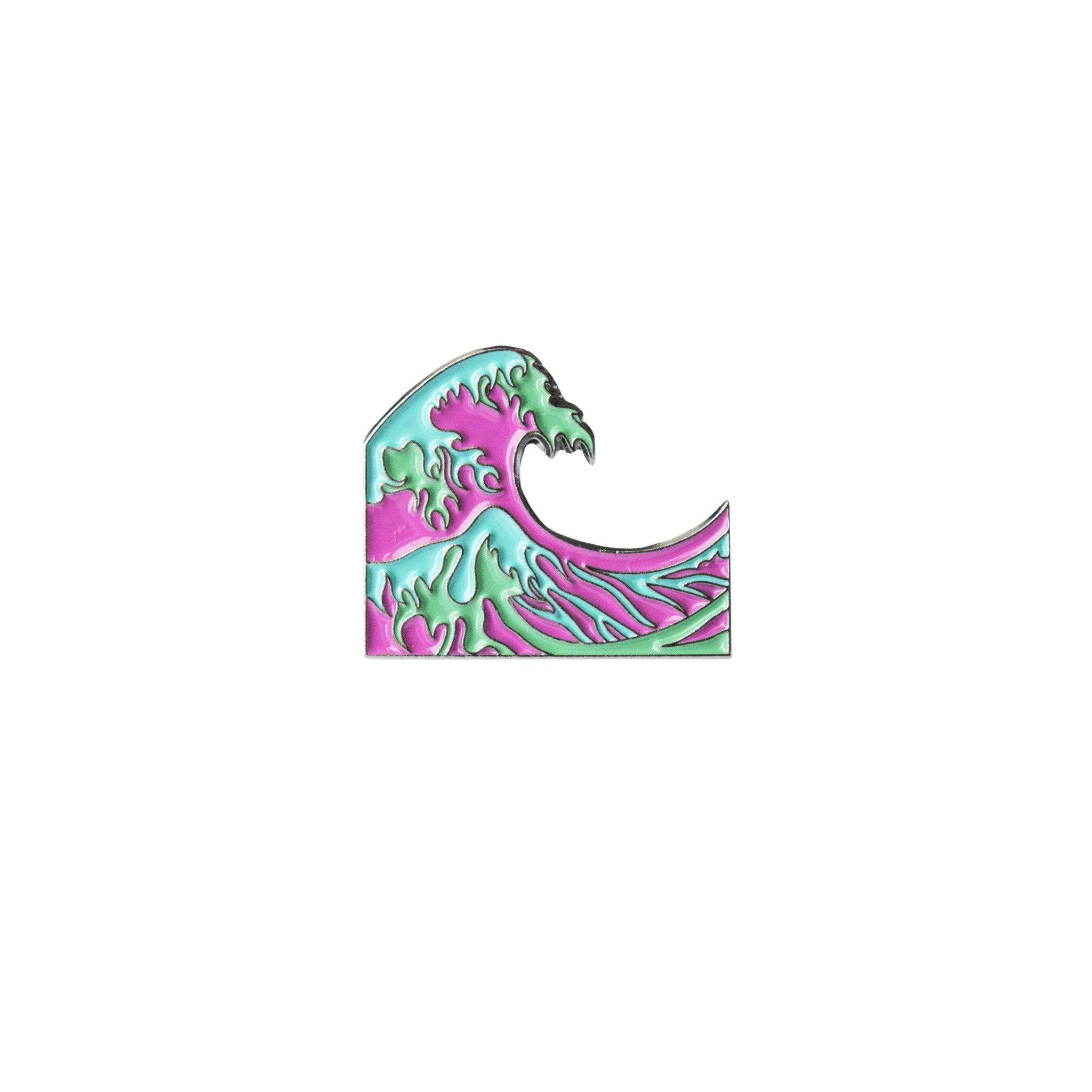 Aesthetics Wave Enamel Pin – Vapor95